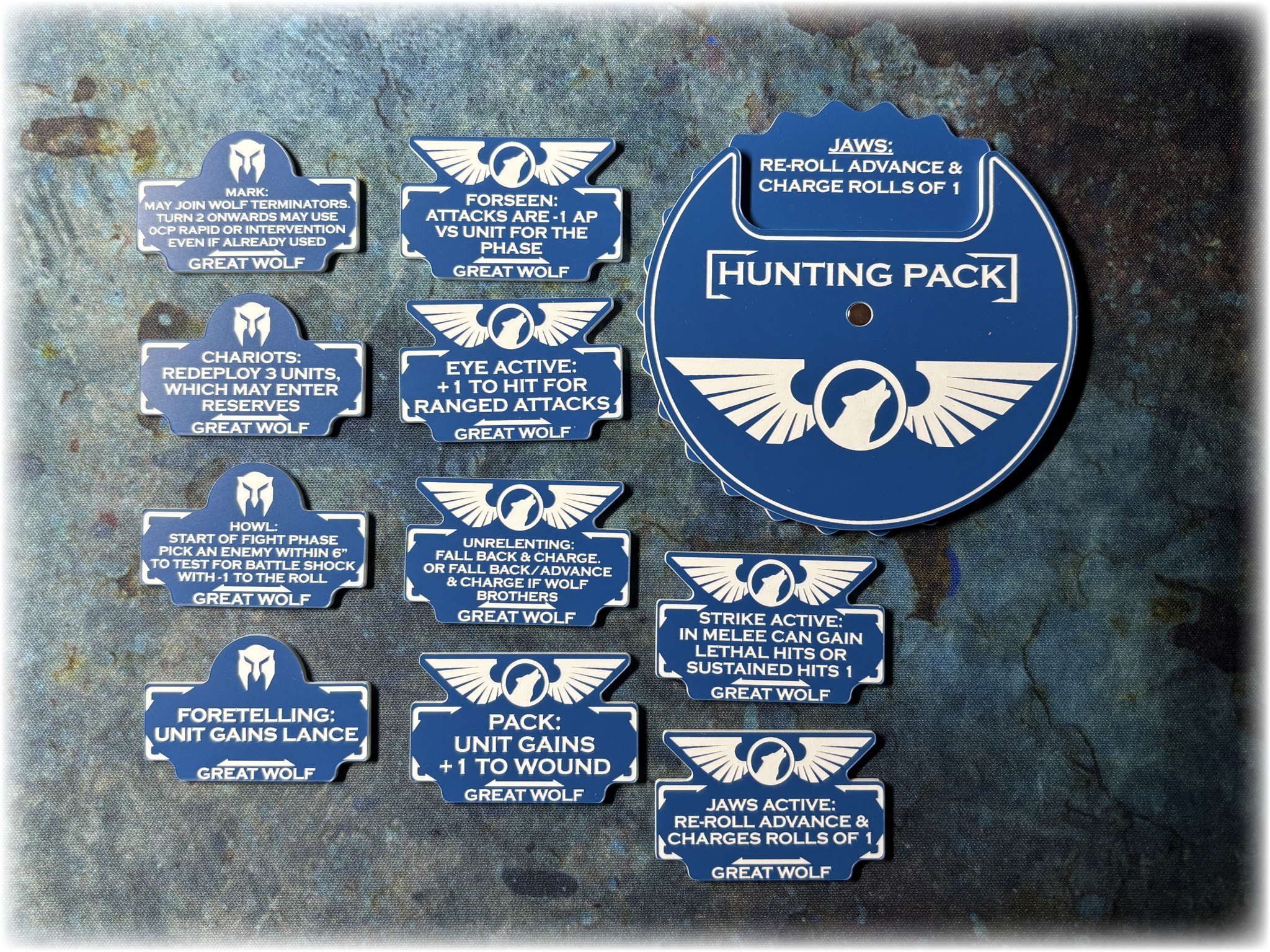 Wolf Brothers - Great Wolf - 10th Edition 40k Token Set – Pro Painted ...