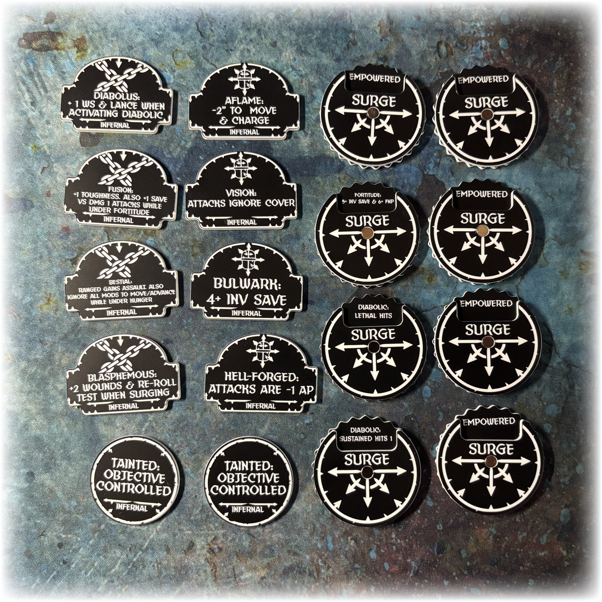Corrupted Knights - 10th Edition 40k Token Set – Pro Painted Studios