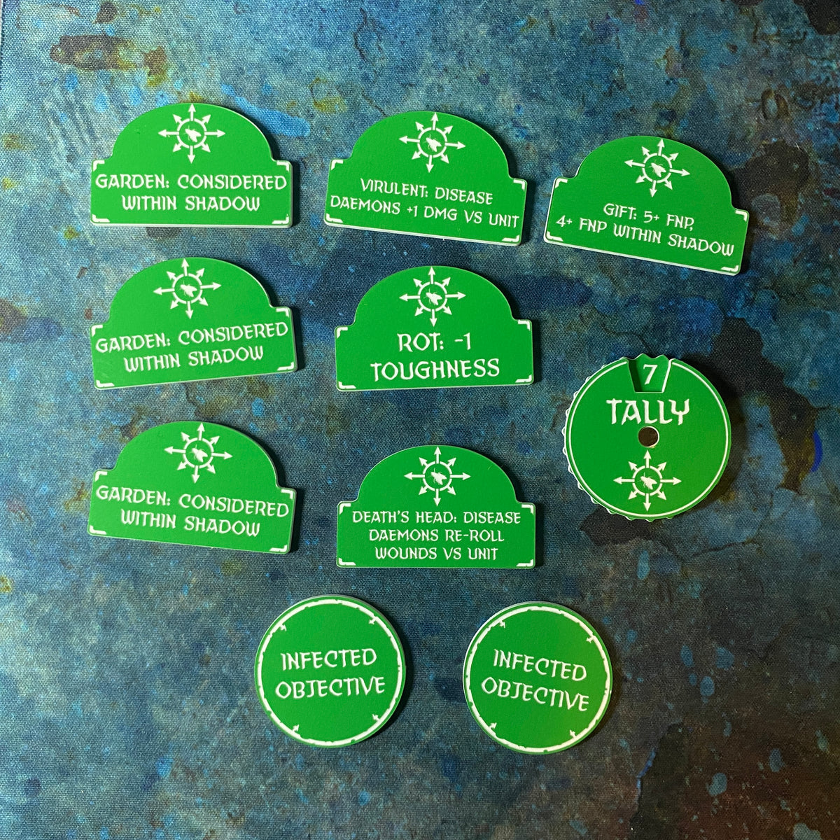 Chaotic Daemons 10th Edition 40k Token Set – Pro Painted Studios