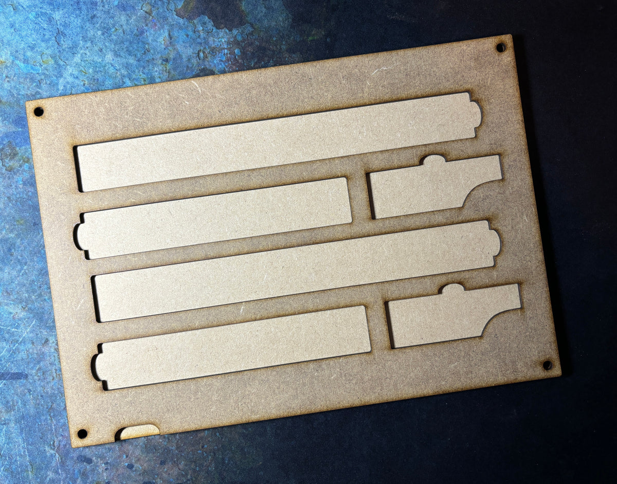 MDF Gaming Tray - Stores 2x Movement Tools & 2x 2 Colour Measuring Sti ...