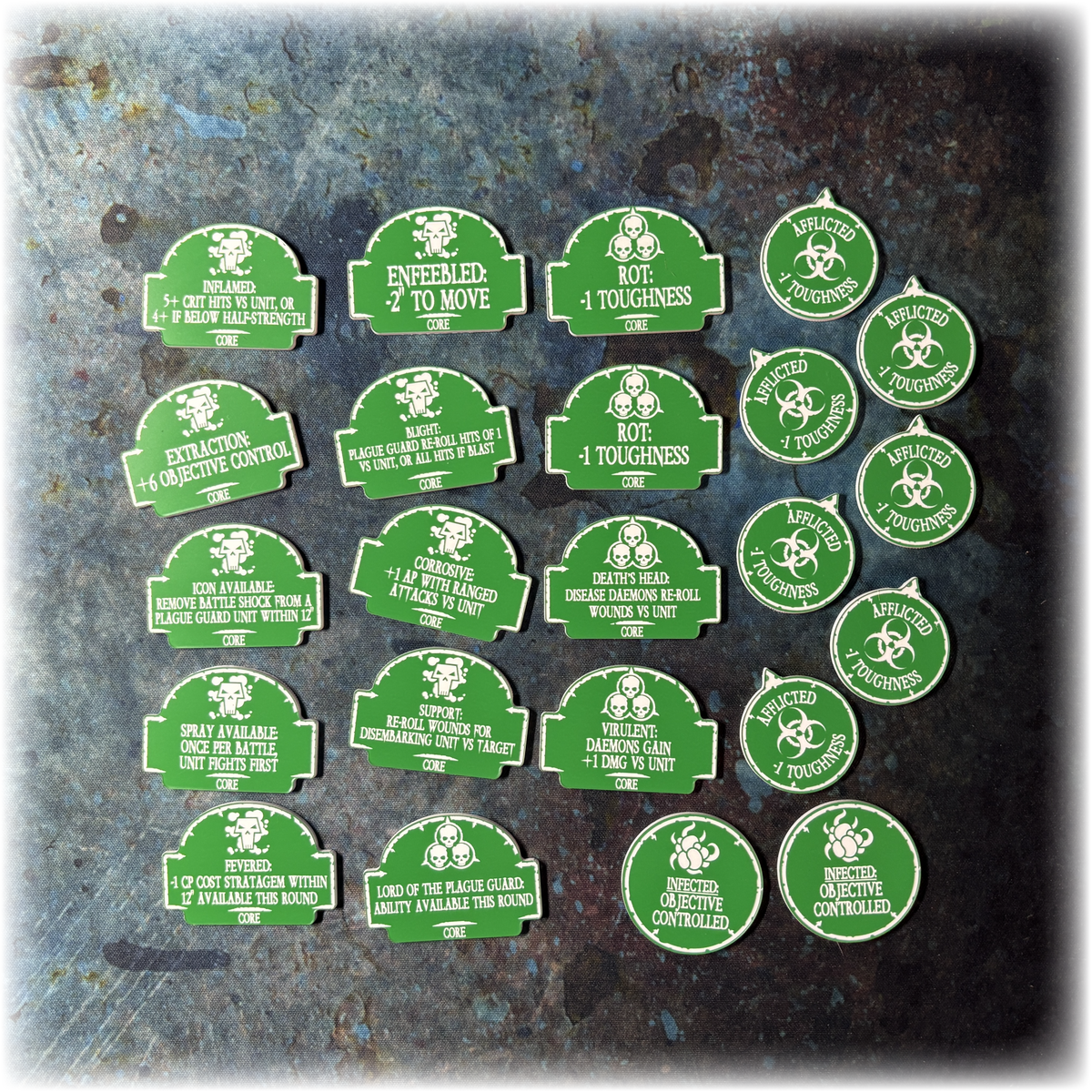 Plague Guard - 10th Edition 40k Token Set – Pro Painted Studios
