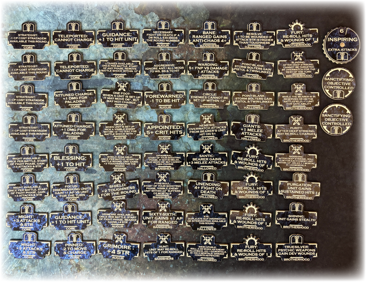 Steel Knights - 10th Edition 40k Token Set – Pro Painted Studios
