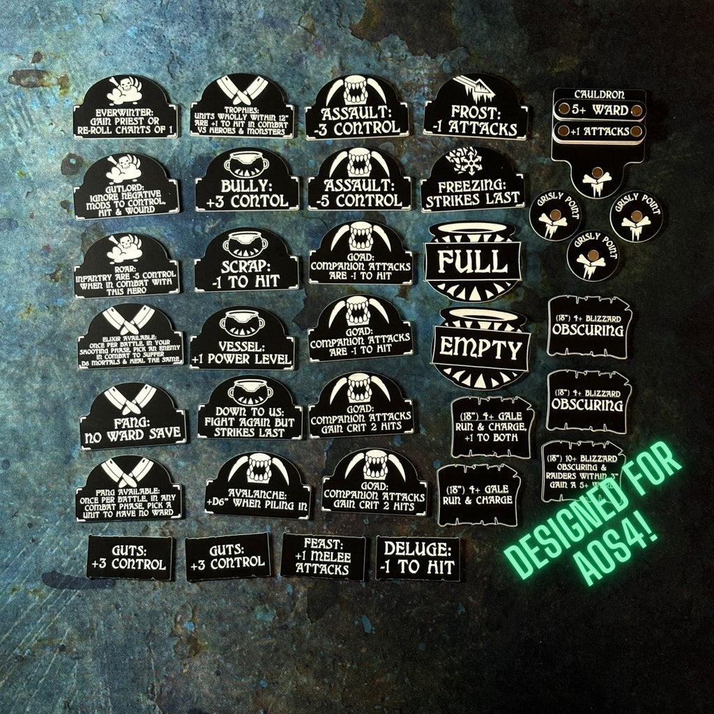 Ogres AoS 4th Edition Token Set – Pro Painted Studios