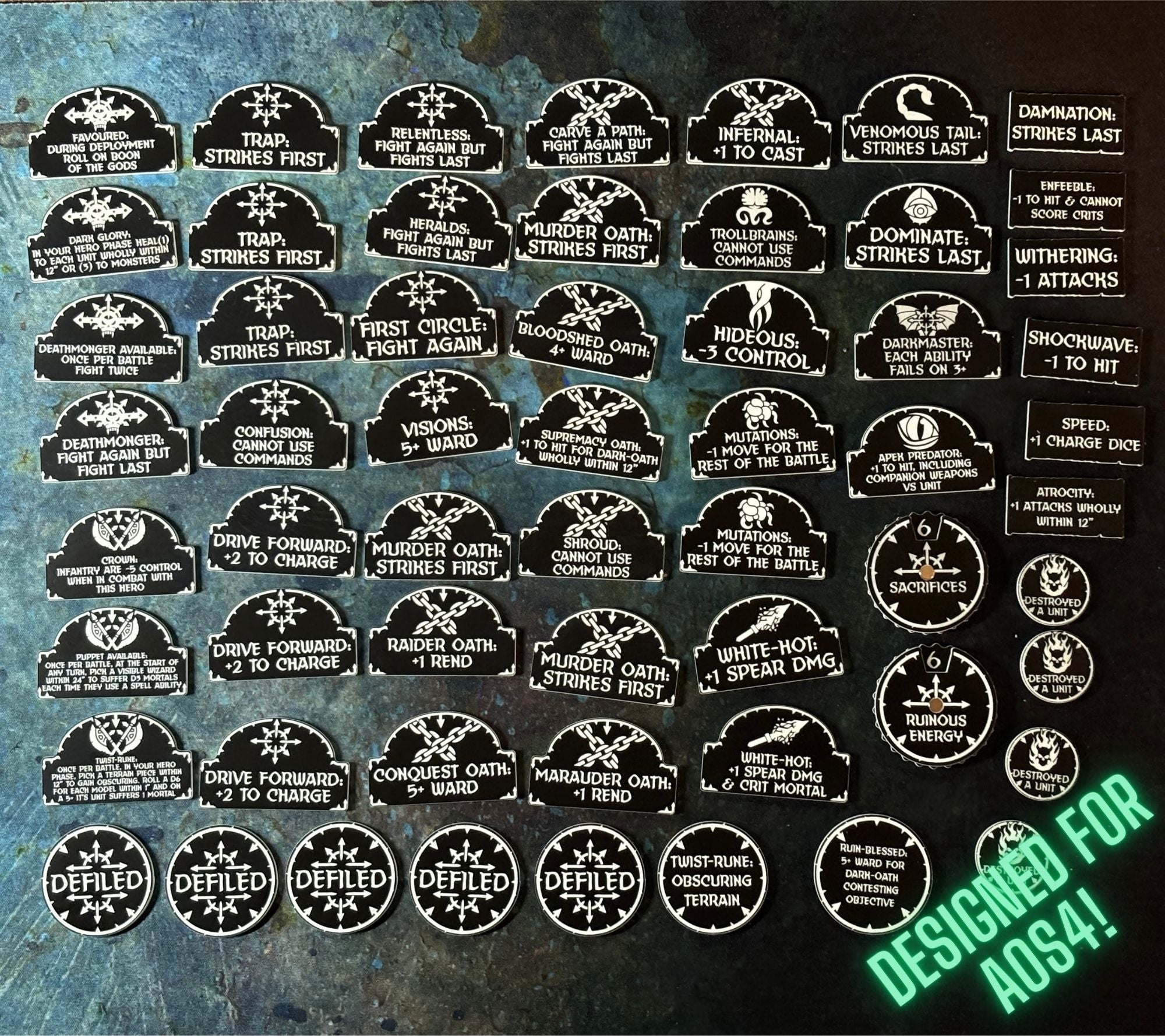 Chaotic Hordes AoS 4th Edition Token Set – Pro Painted Studios