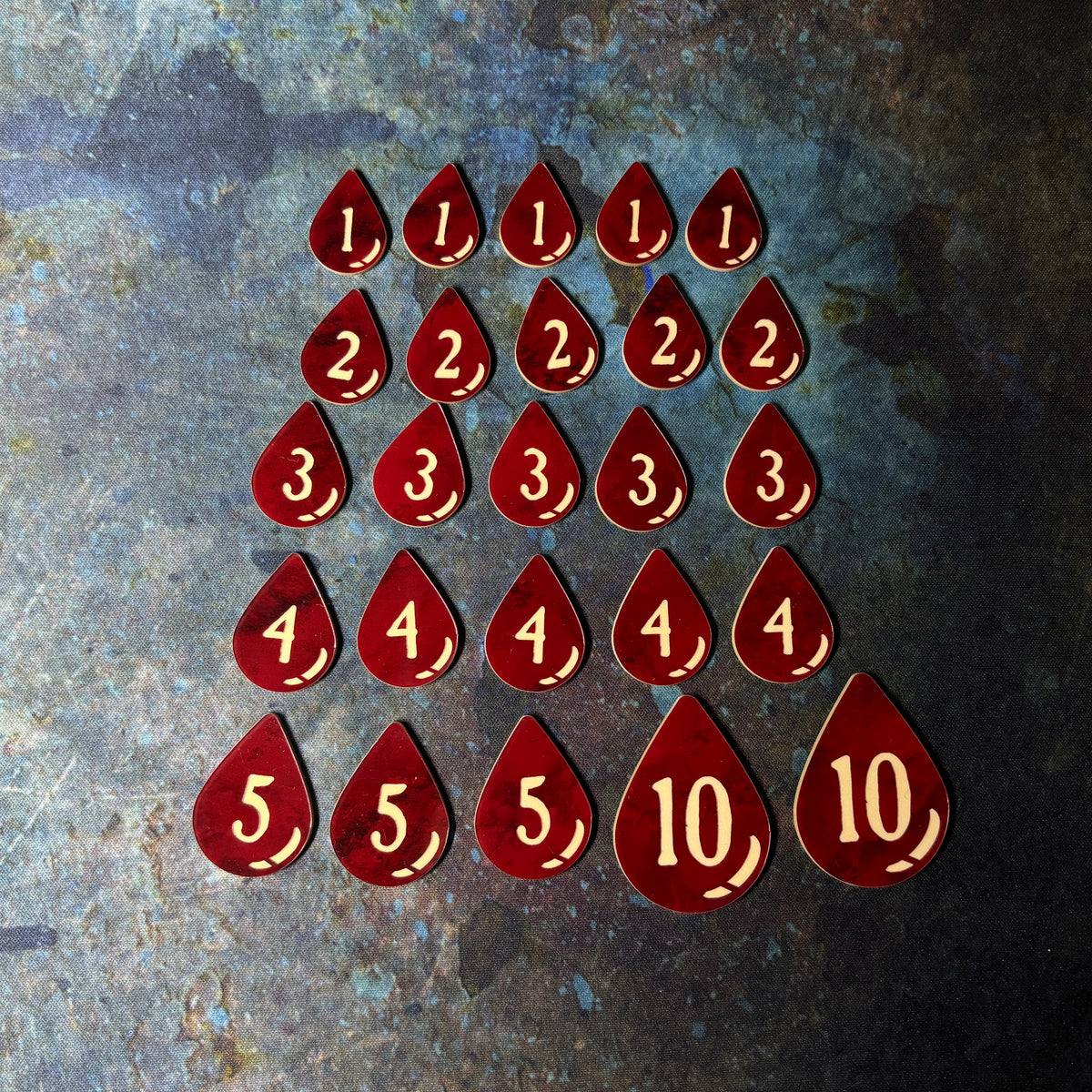 Blood Drop Health / Wound Tokens – Pro Painted Studios